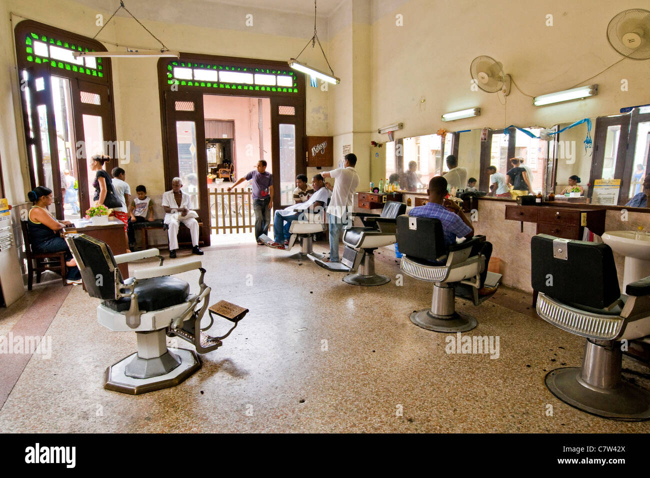 Barber seat hi-res stock photography and images - Alamy