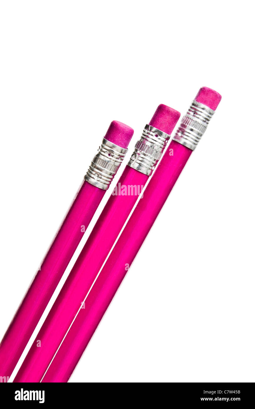 Pin pencils isolated on white background Stock Photo - Alamy