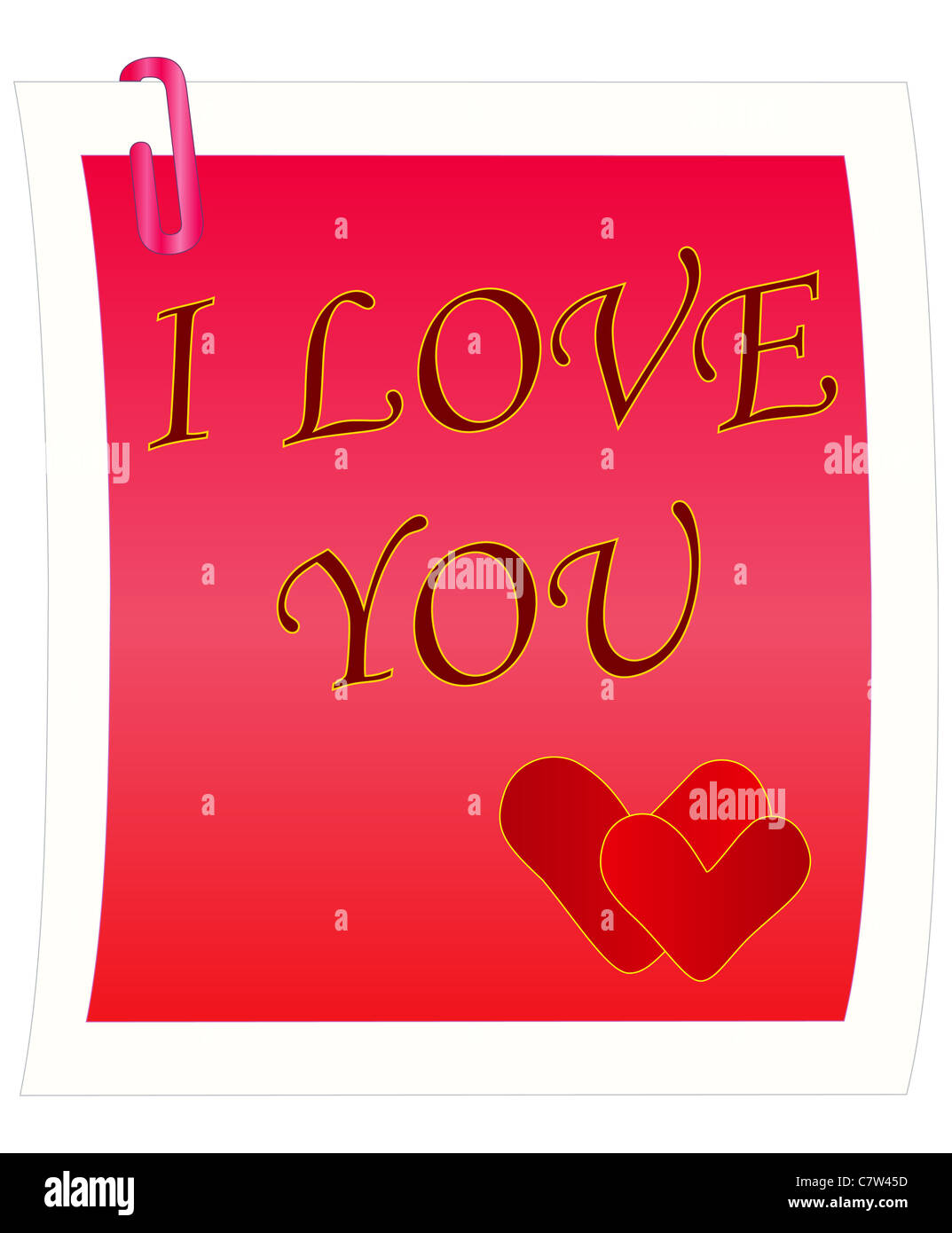 I Love You message Stock Photo - Alamy