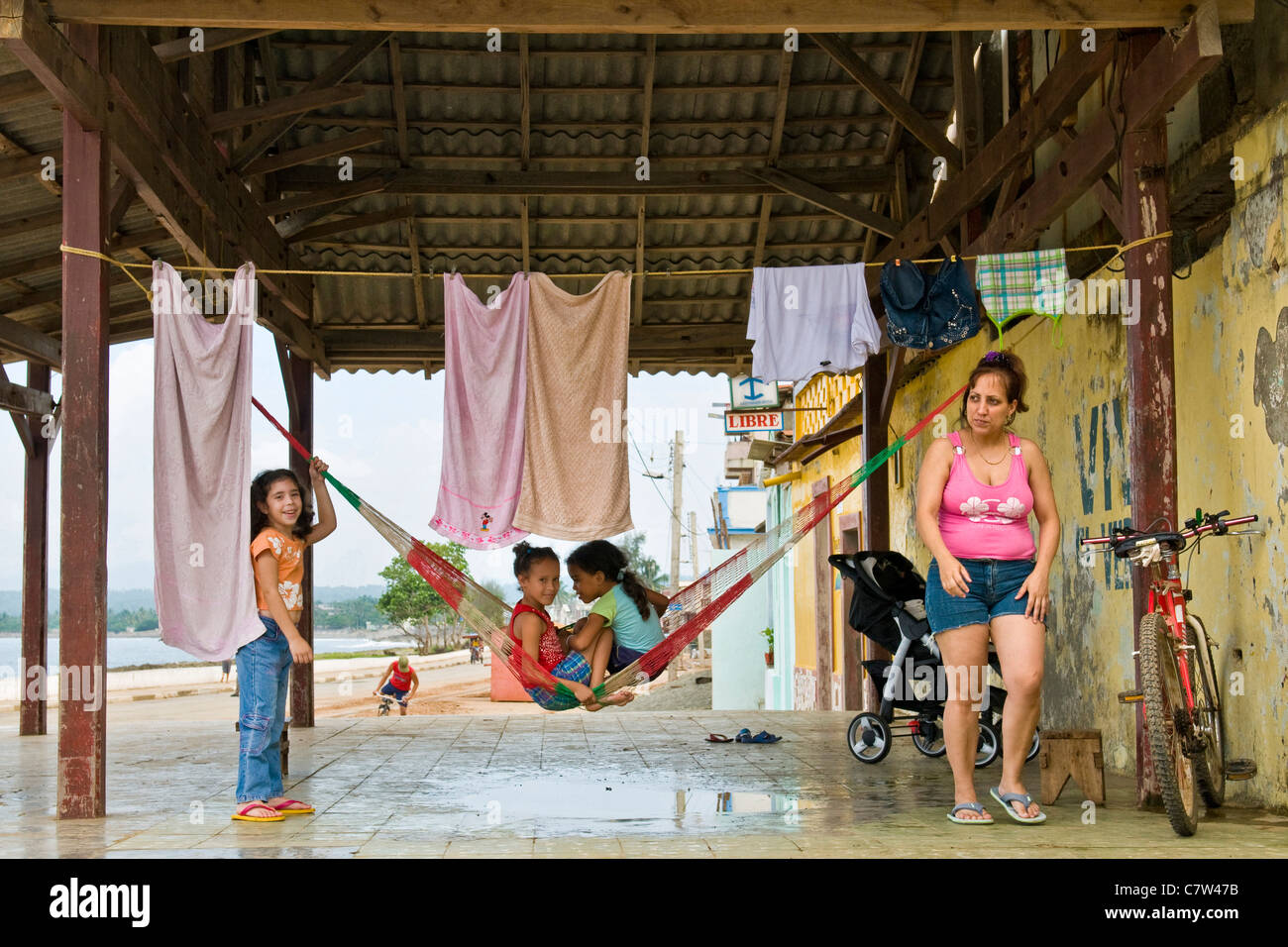Cuba, Baracoa, daily life, local people outdoors Stock Photo - Alamy