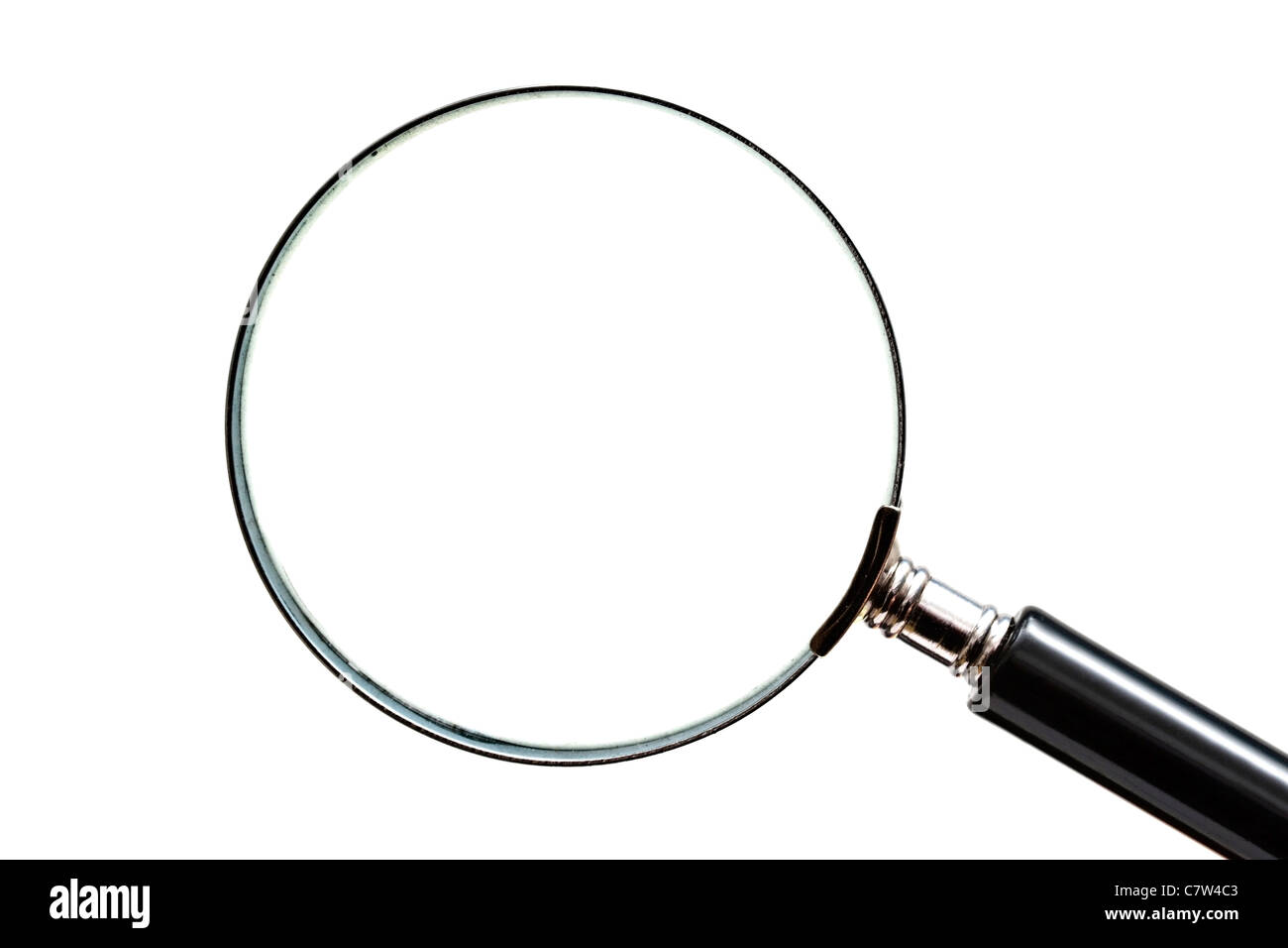 Magnifying glass isolated on white background Stock Photo - Alamy