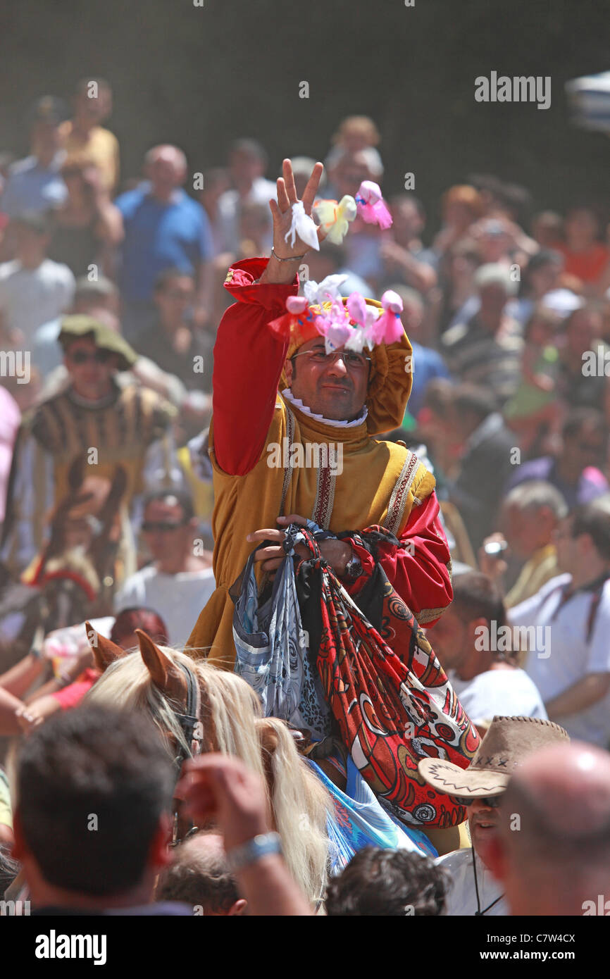 Italy, Campania, San Mango sul Calore, ride of Sant'Anna Stock Photo ...