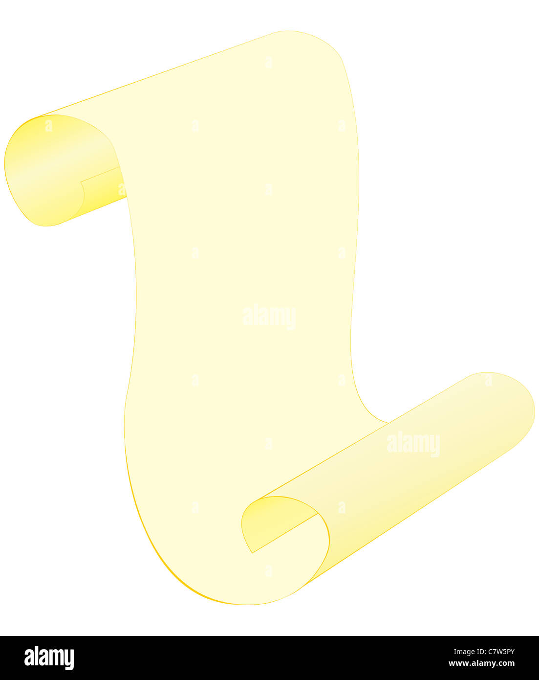 illustration of roll of clean paper Stock Photo - Alamy