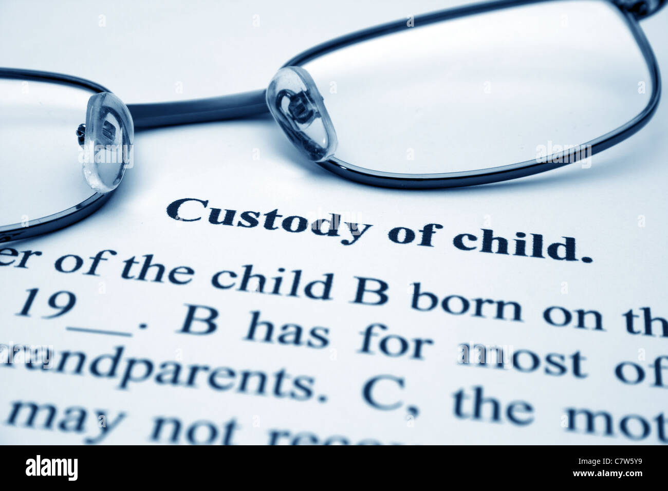 Custody of child Stock Photo - Alamy