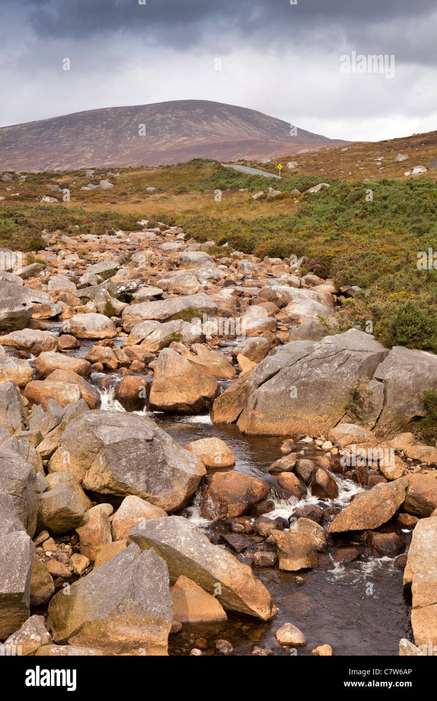 Ireland, Co Wicklow, Wicklow Gap, Avonmore River flowing through ...