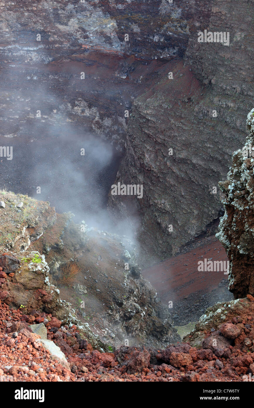 Italy, Campania, view of Naples from the Vesuvio volcano Stock Photo ...