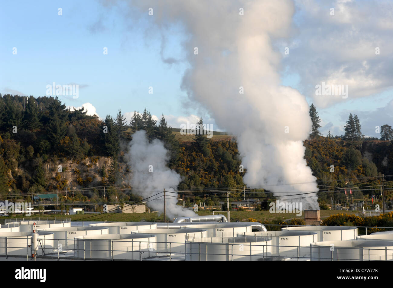 Wairakei Geothermal Power Plant, Taupo, New Zealand Stock Photo - Alamy