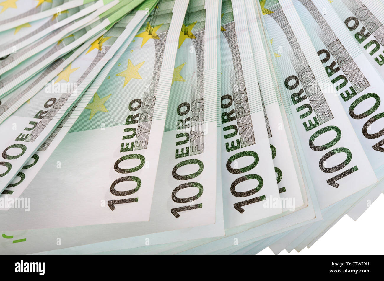 Stack of money euro Stock Photo - Alamy