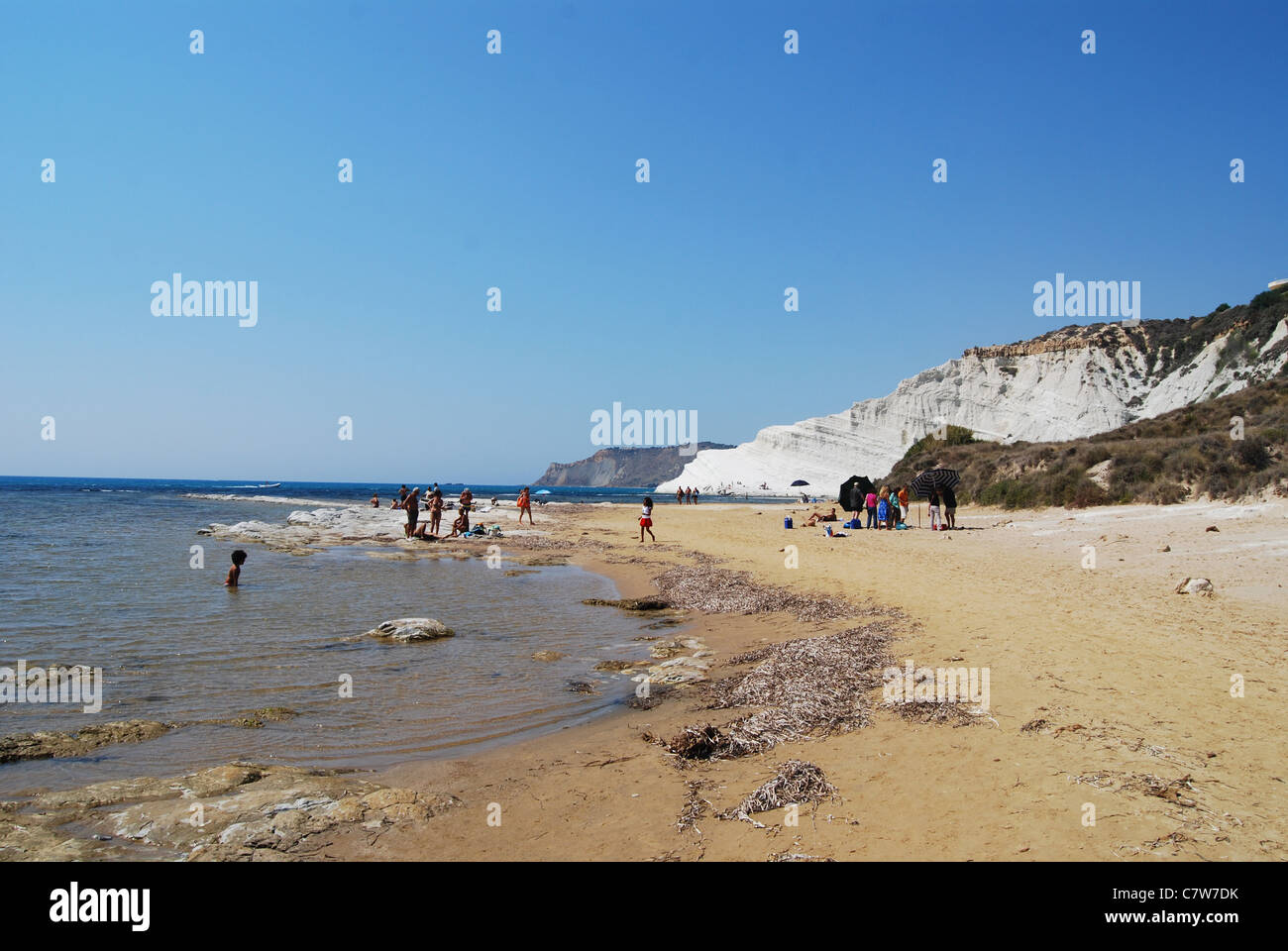 Scala dei Turchi - Turkish Steps Beach on the mediterranean coast of ...
