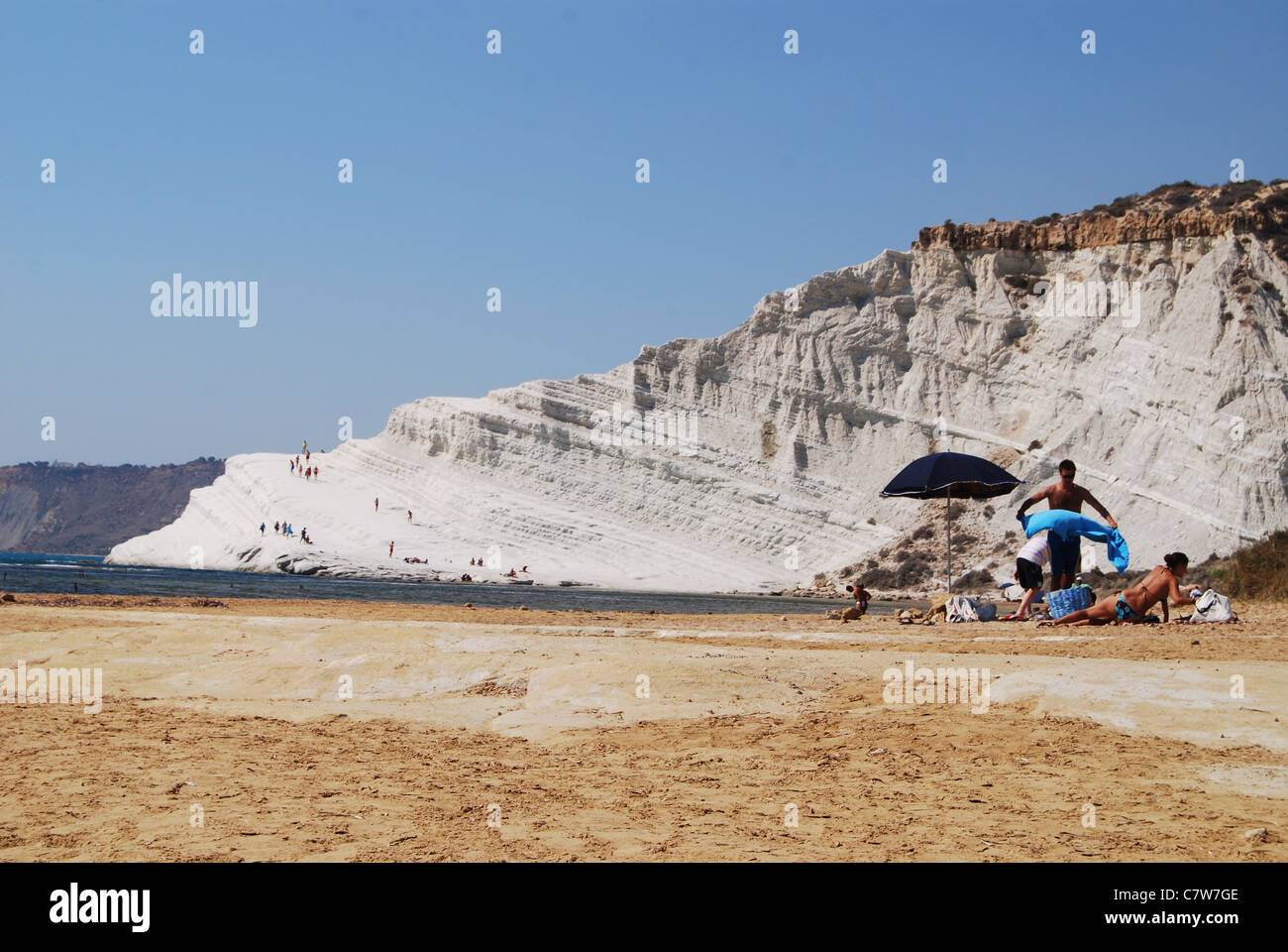 Scala dei Turchi - Turkish Steps Beach on the mediterranean coast of ...