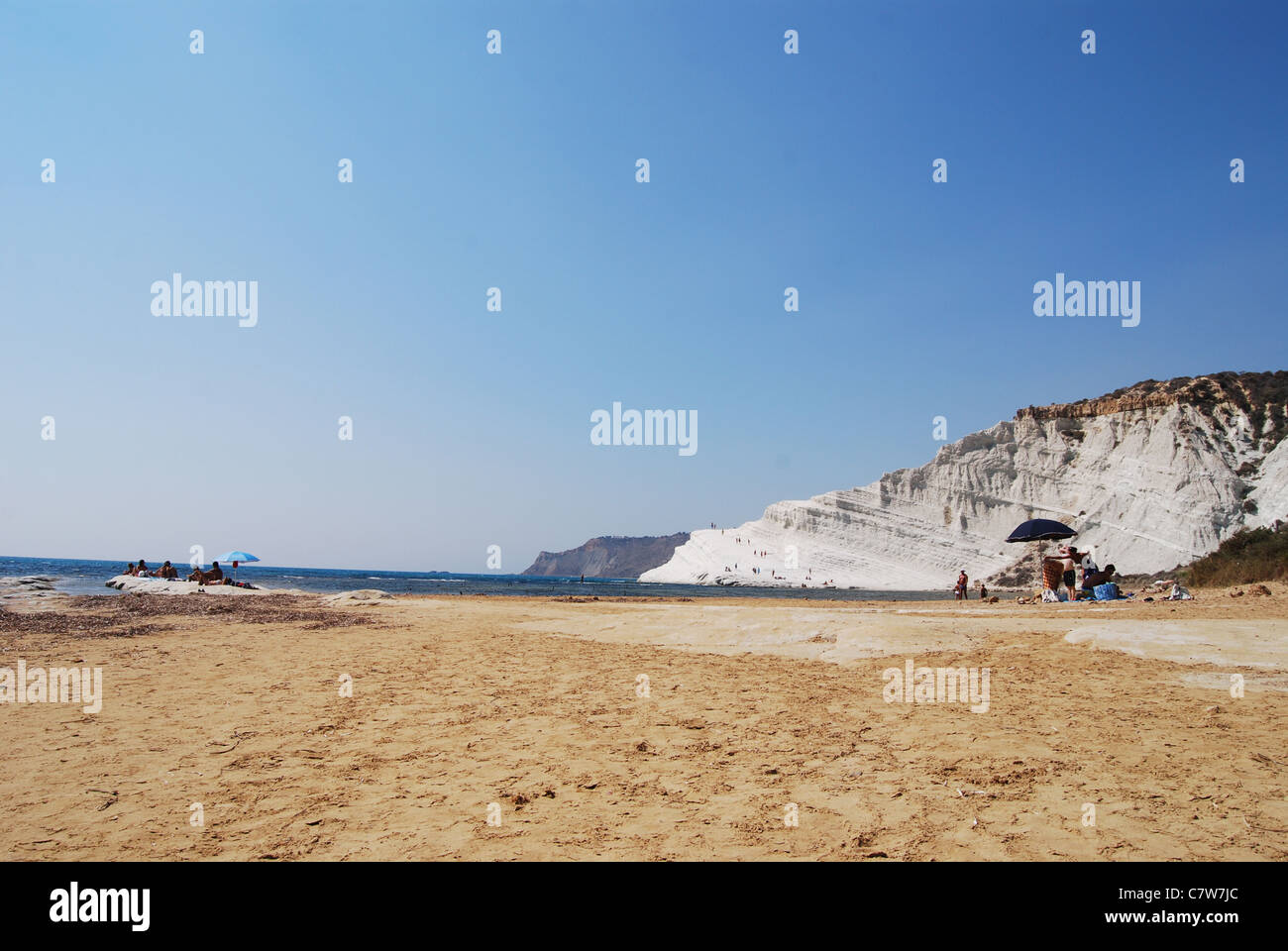 Scala dei Turchi - Turkish Steps Beach on the mediterranean coast of ...