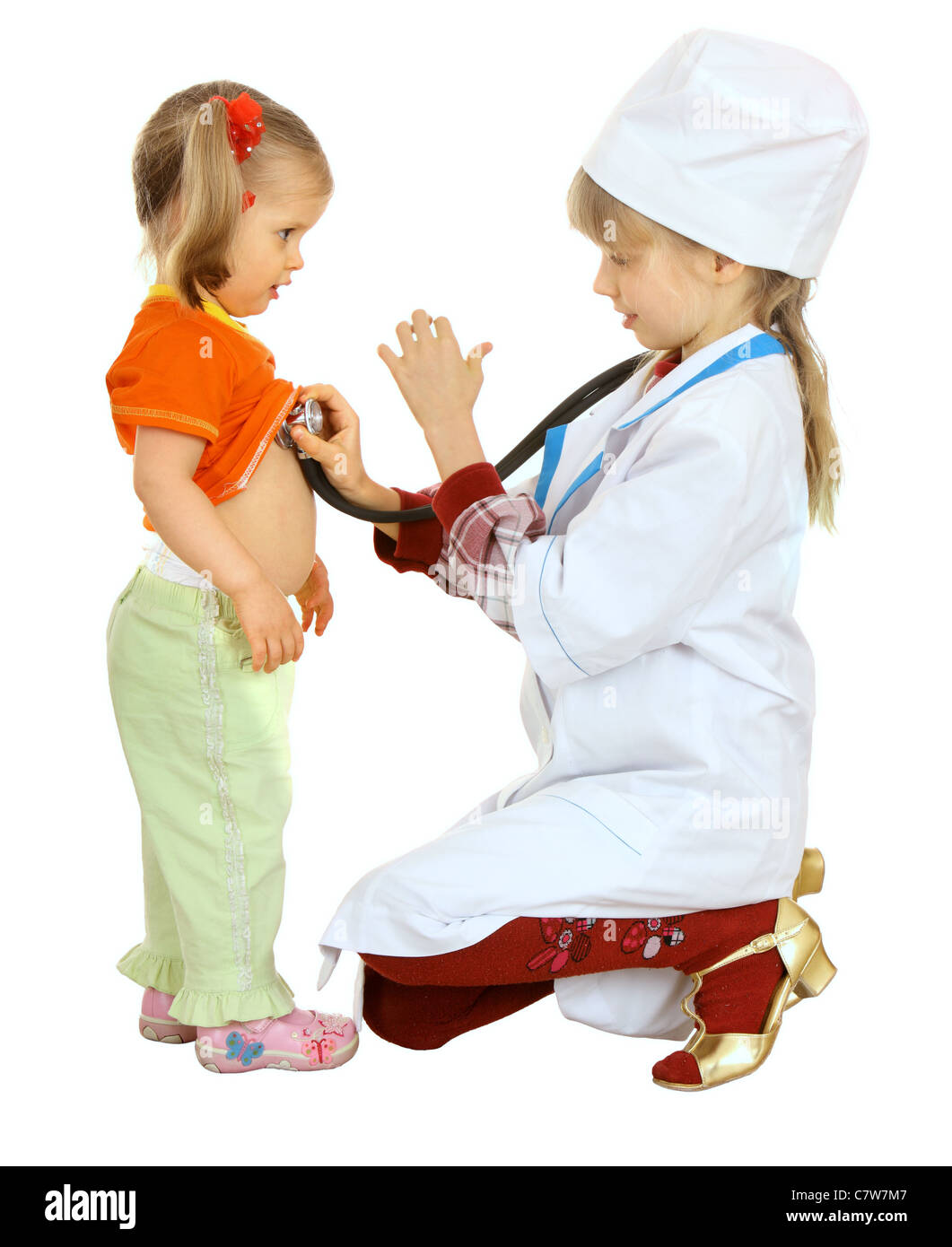 Children play doctor and nurse Stock Photo - Alamy