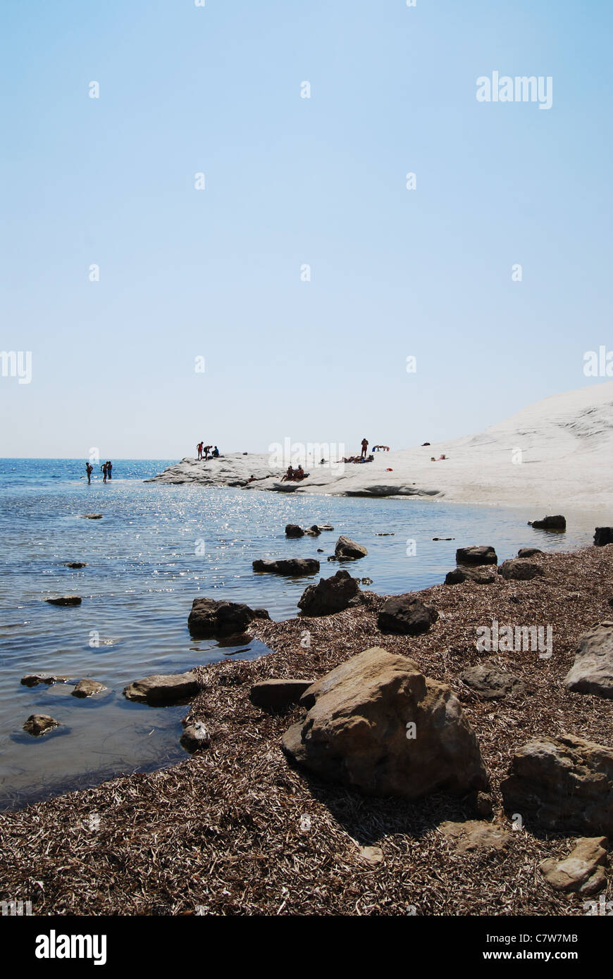 Scala dei Turchi - Turkish Steps Beach on the mediterranean coast of ...