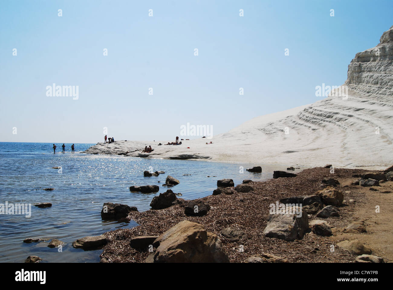 Scala dei Turchi - Turkish Steps Beach on the mediterranean coast of ...