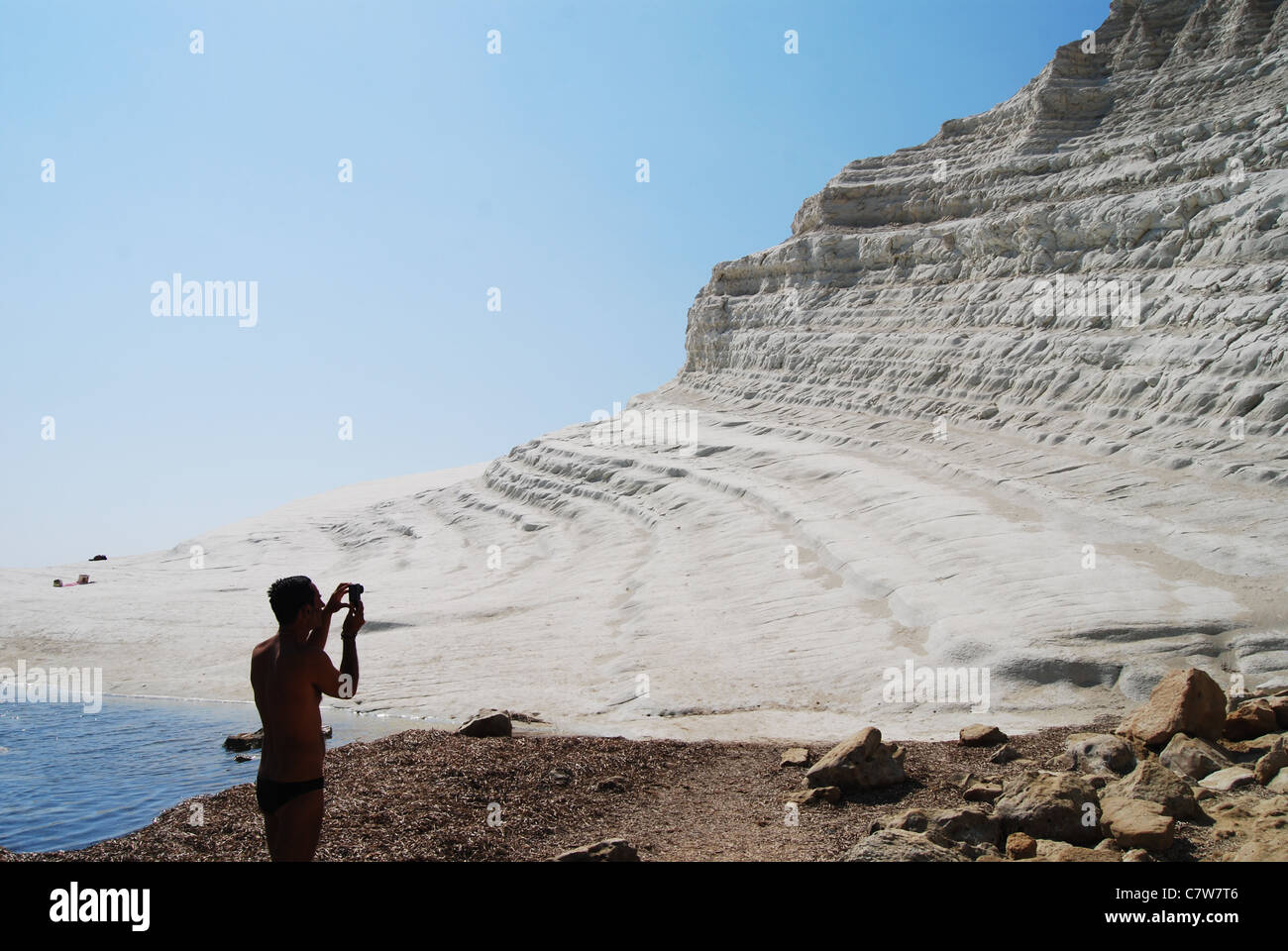 Scala dei Turchi - Turkish Steps Beach on the mediterranean coast of ...