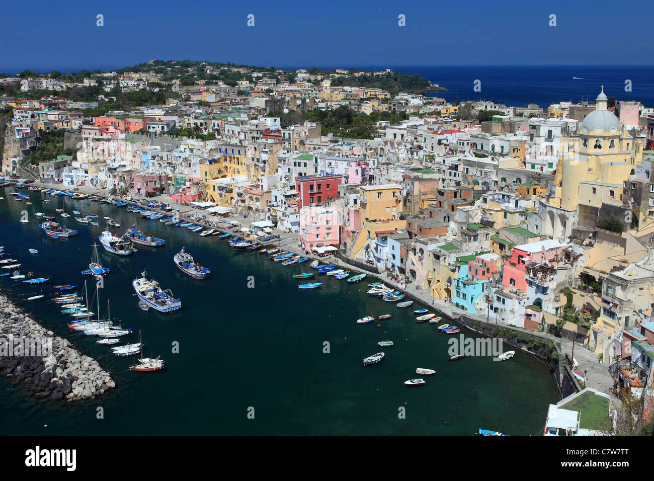 Italy, Campania, Procida, Marina Corricella Stock Photo - Alamy