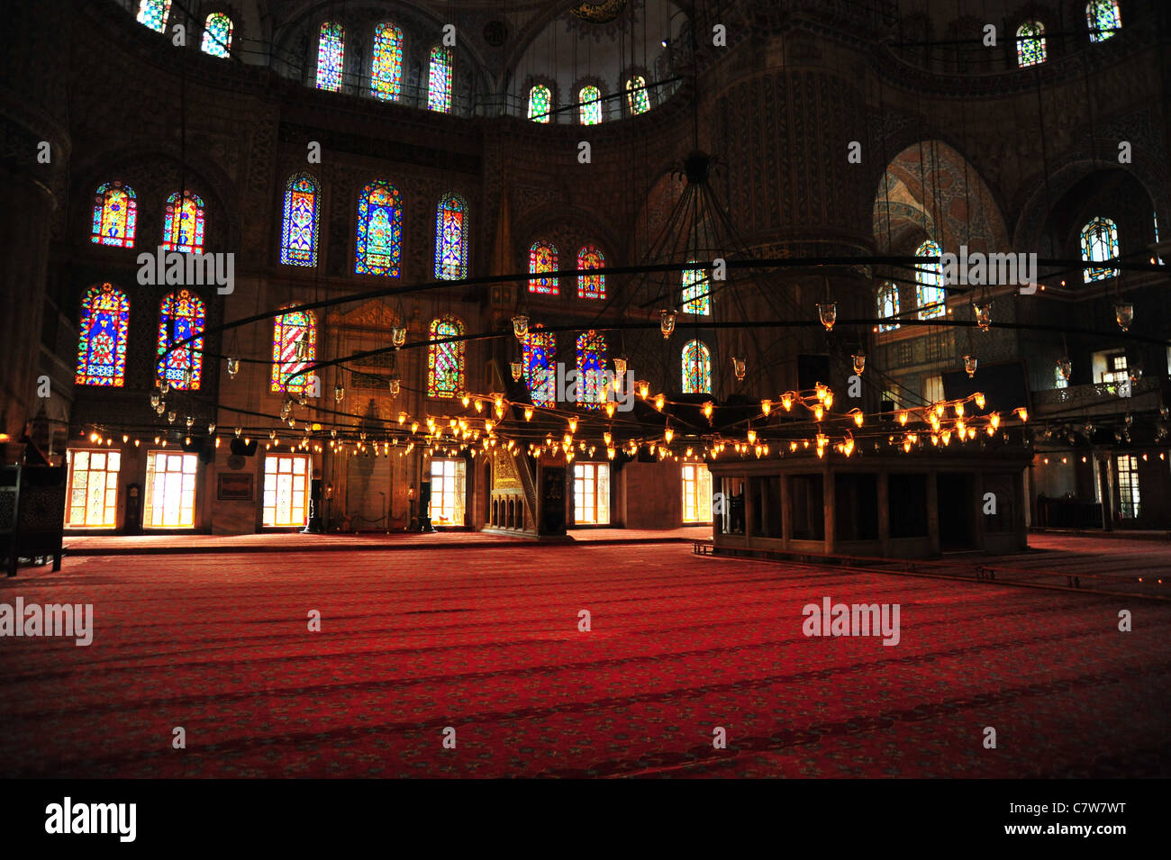 Views of the Blue Mosque in Istanbul Stock Photo - Alamy