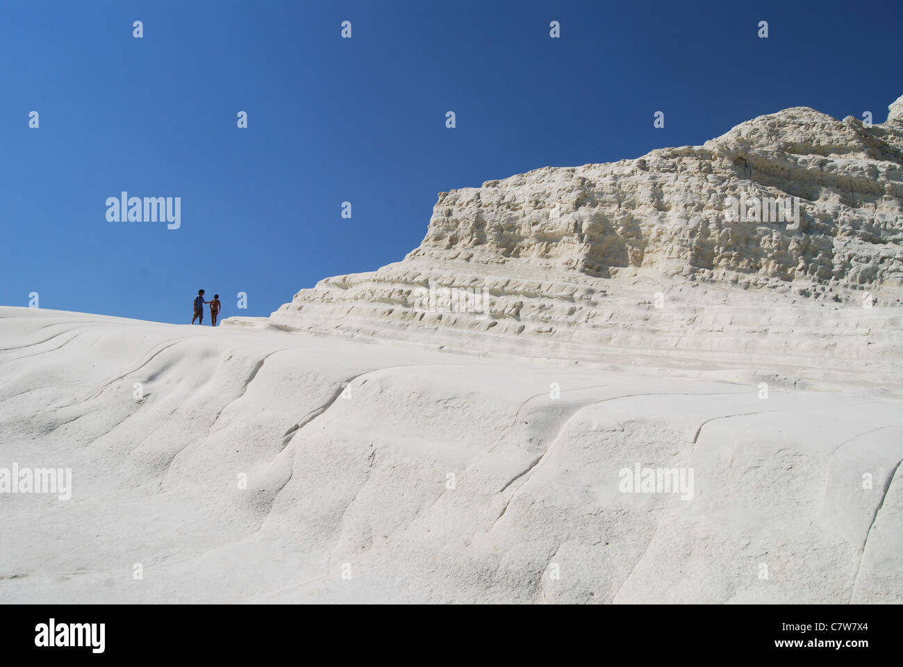 Scala dei Turchi - Turkish Steps Beach on the mediterranean coast of ...