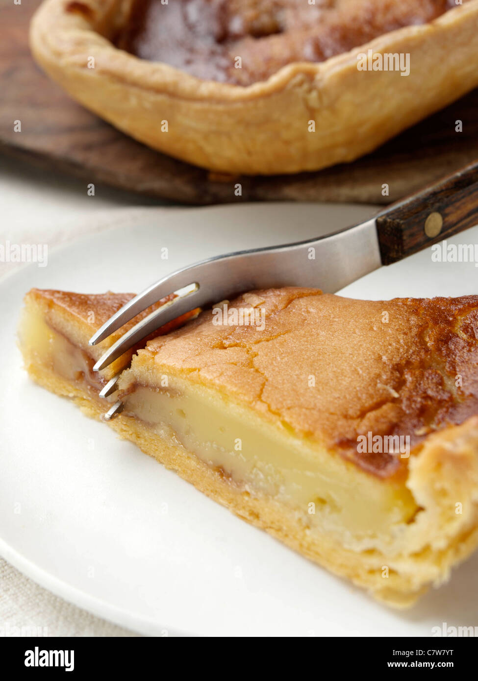 Bakewell pudding slice Stock Photo - Alamy