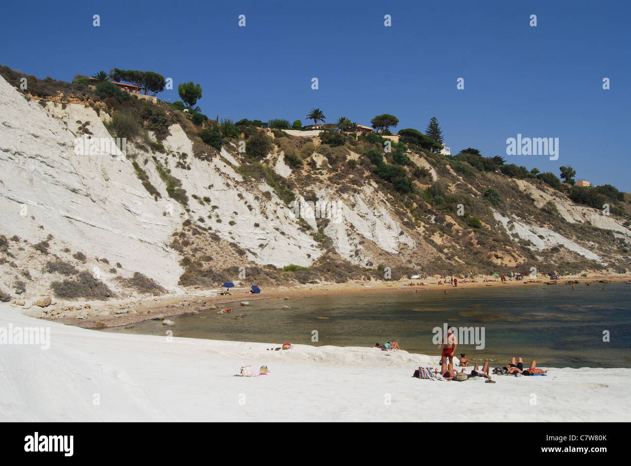 Scala dei Turchi - Turkish Steps Beach on the mediterranean coast of ...