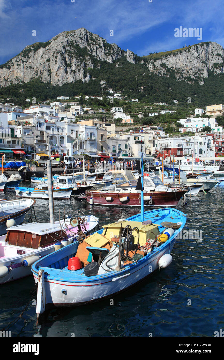 Italy, Campania, Capri, Marina Grande, the Harbour Stock Photo - Alamy