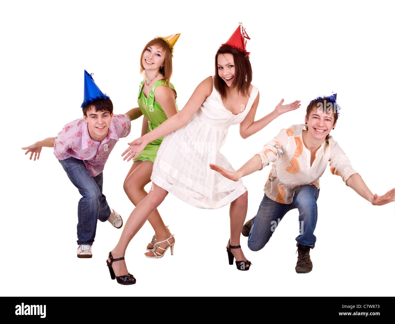 Group of people on summer holidays Stock Photo - Alamy