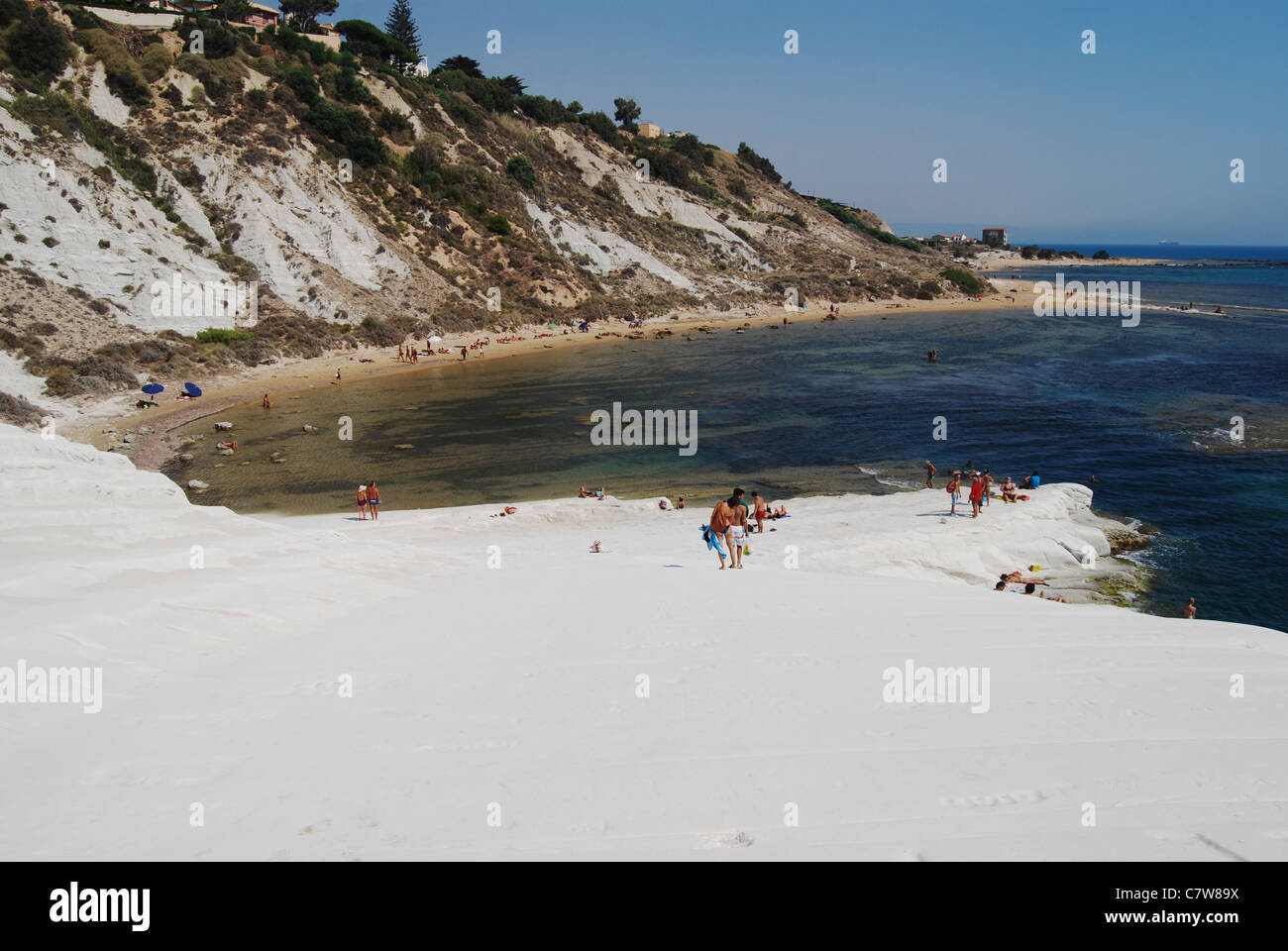 Scala dei Turchi - Turkish Steps Beach on the mediterranean coast of ...