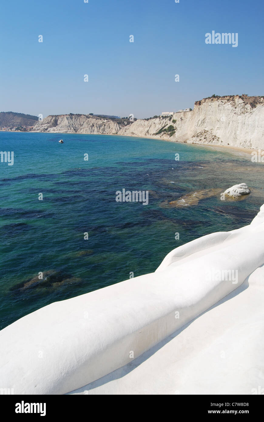 Scala dei Turchi - Turkish Steps Beach on the mediterranean coast of ...
