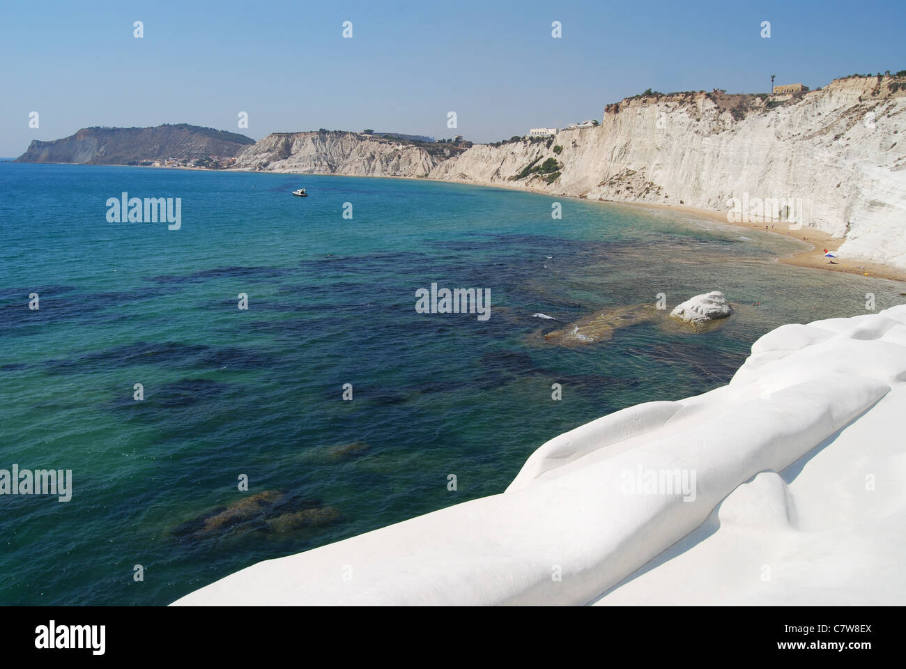Scala dei Turchi - Turkish Steps Beach on the mediterranean coast of ...