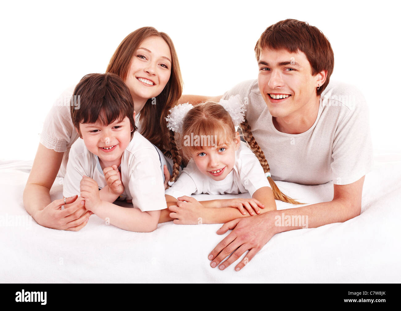 Happy family upbringing children Stock Photo - Alamy