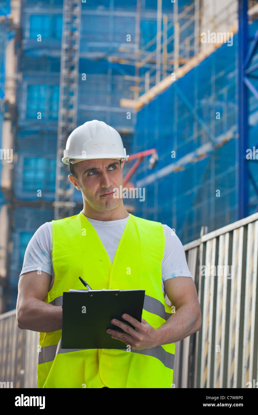 A worker on a construction site Stock Photo - Alamy