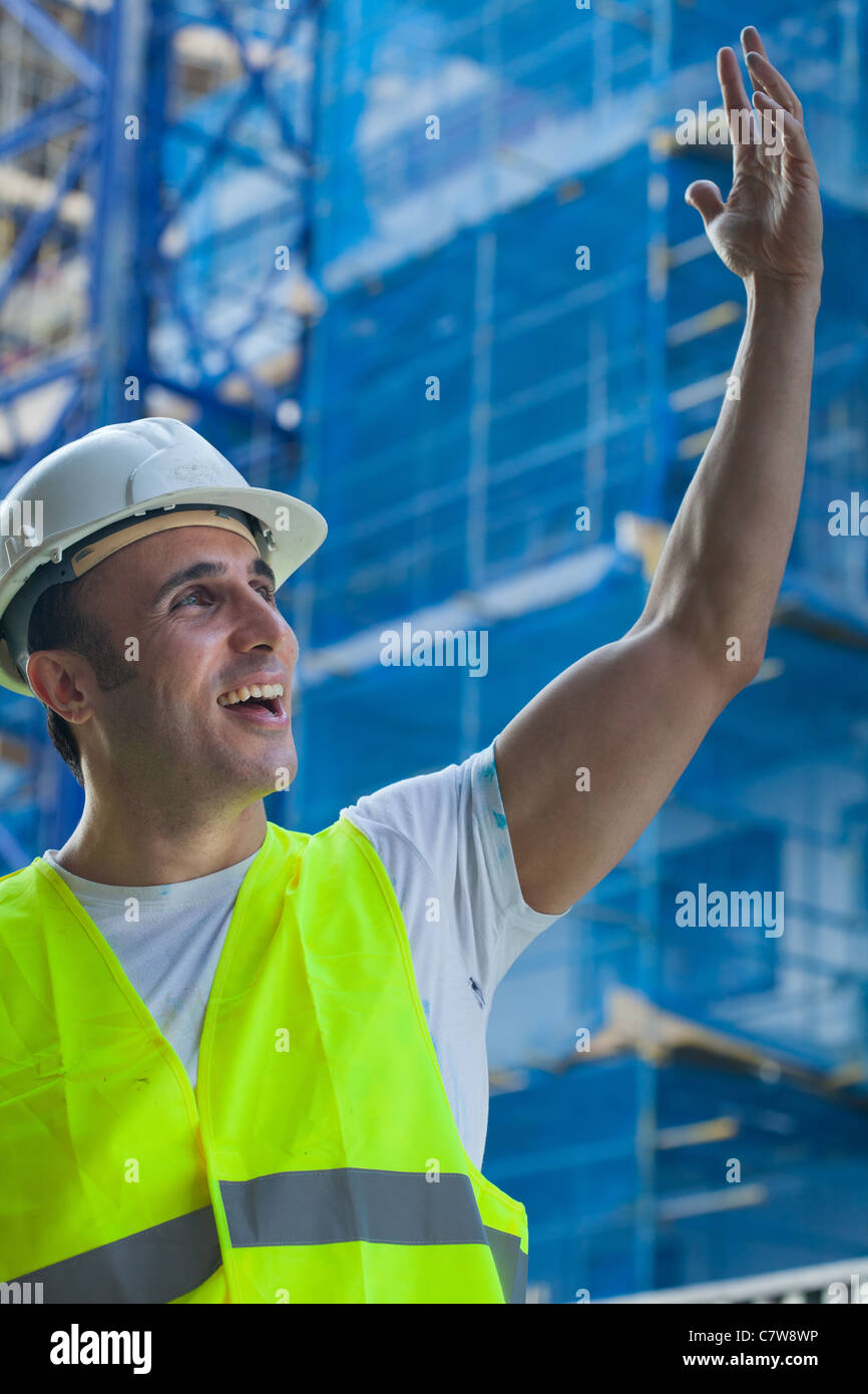 A worker on a construction site Stock Photo - Alamy