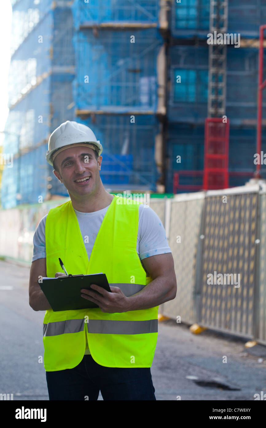 A worker on a construction site Stock Photo - Alamy