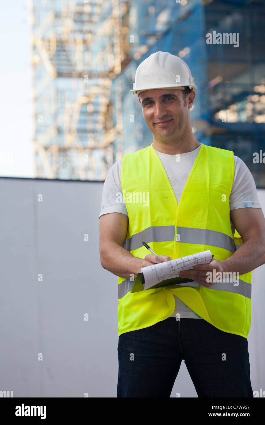 A worker on a construction site Stock Photo - Alamy