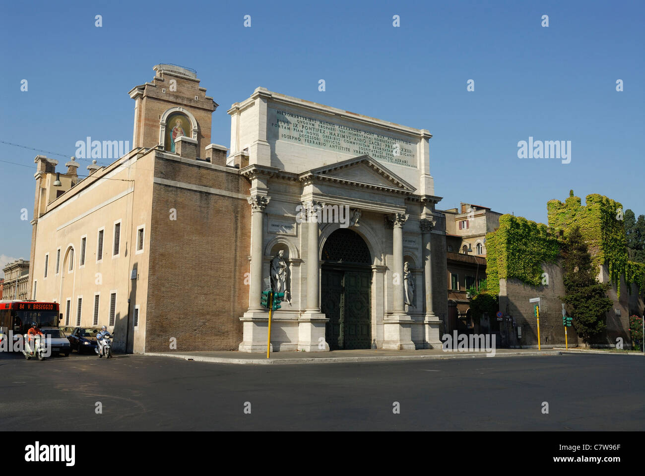 Porta Pia Rome Italy Stock Photo - Alamy