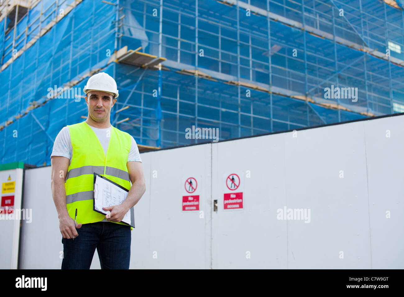 A worker on a construction site Stock Photo - Alamy