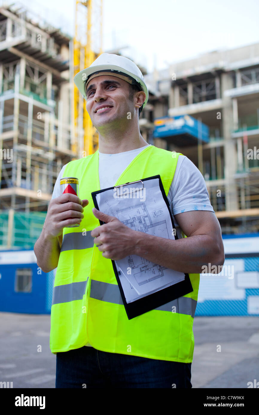 A worker on a construction site Stock Photo - Alamy