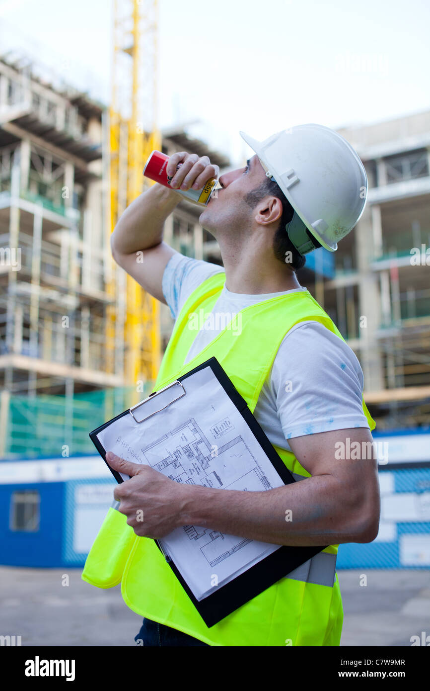 A worker on a construction site Stock Photo - Alamy