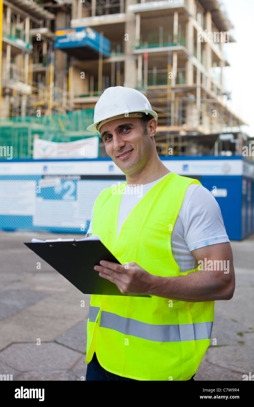 A worker on a construction site Stock Photo - Alamy