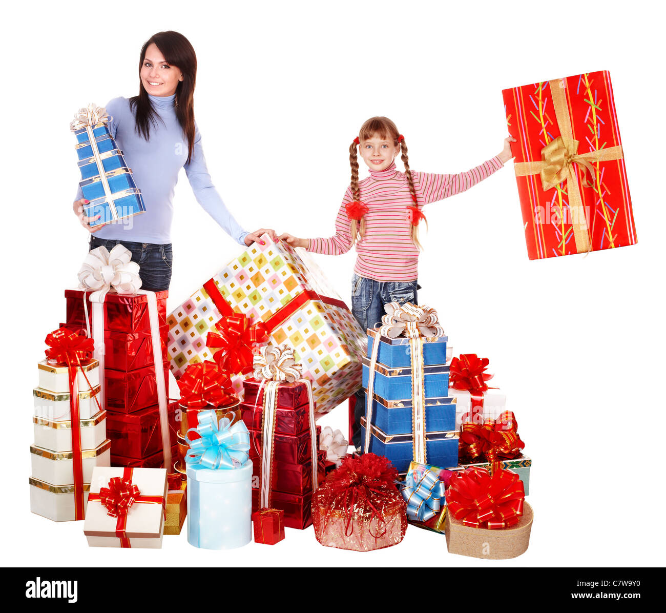 Kid package happy birthday Cut Out Stock Images & Pictures - Alamy
