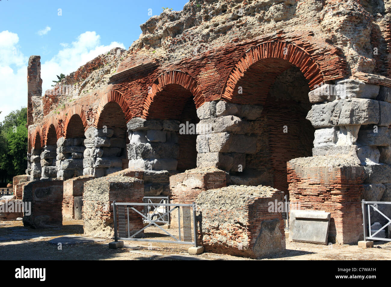 Italy, Campania, Pozzuoli, the ruins of Flavius Amphitheatre Stock ...