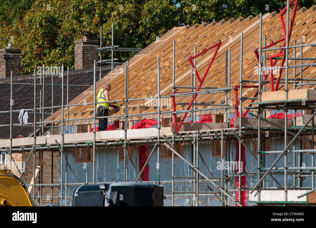 new build housing development Stock Photo - Alamy