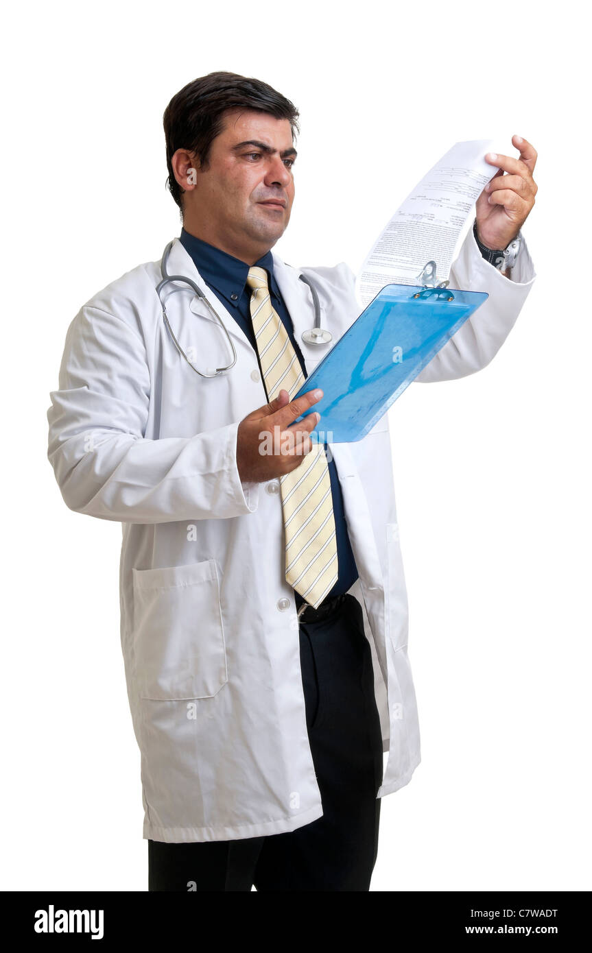 Doctor isolated in white Stock Photo - Alamy