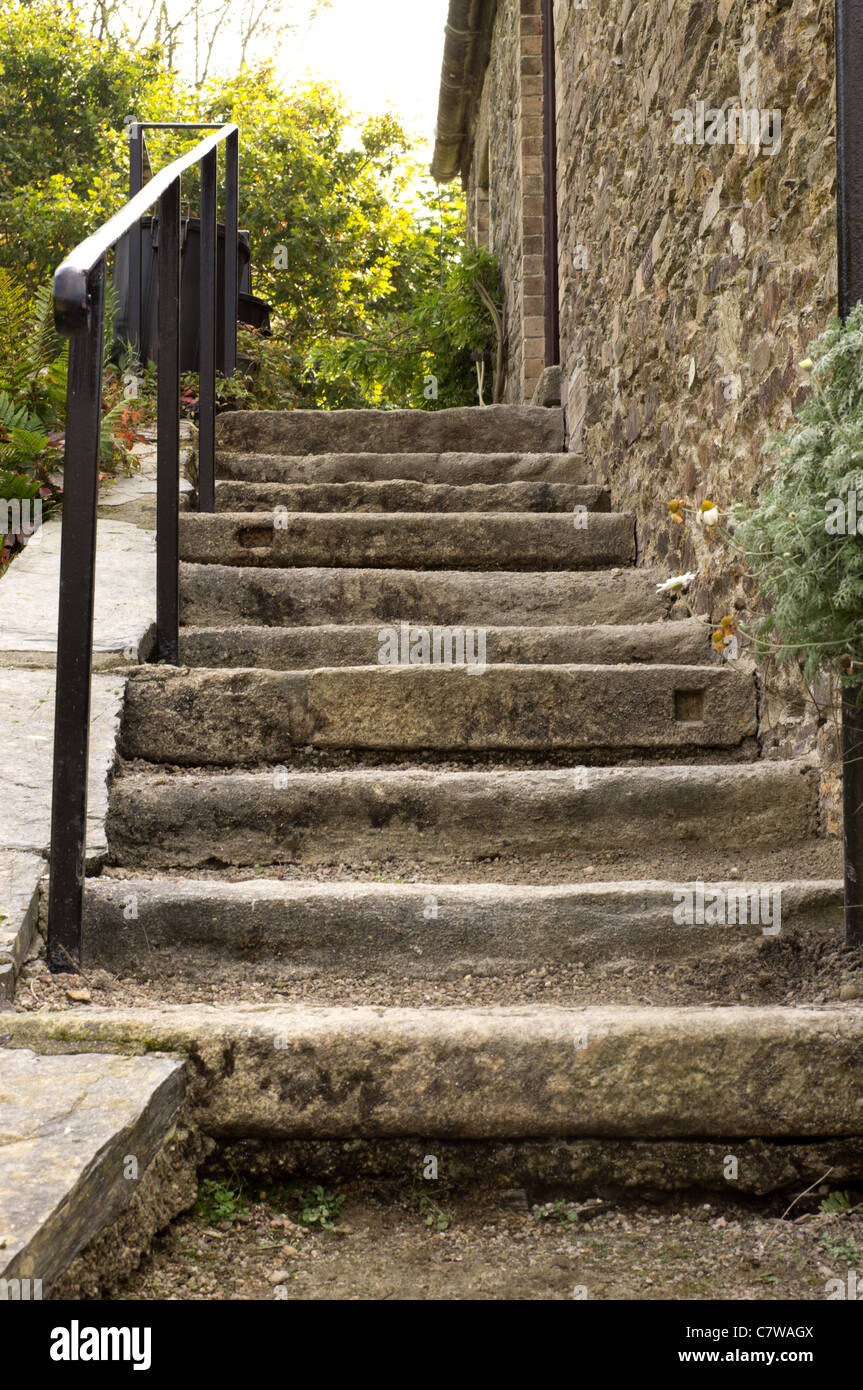 Stone barn steps hi-res stock photography and images - Alamy