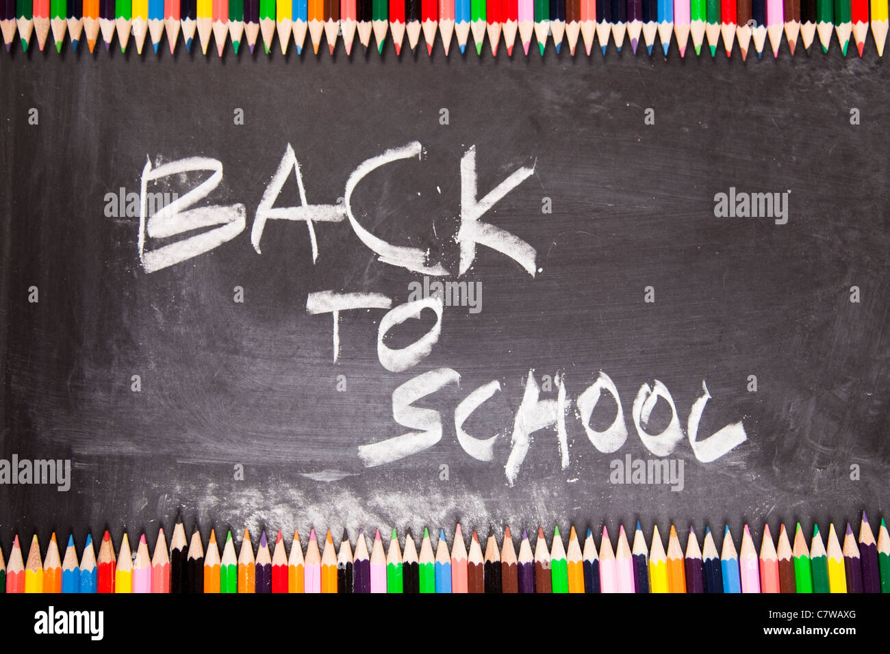 Chalkboard at school Stock Photo - Alamy
