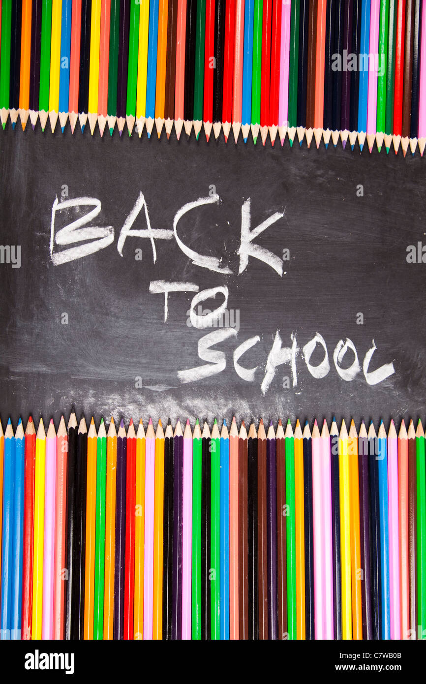 Chalkboard at school Stock Photo - Alamy