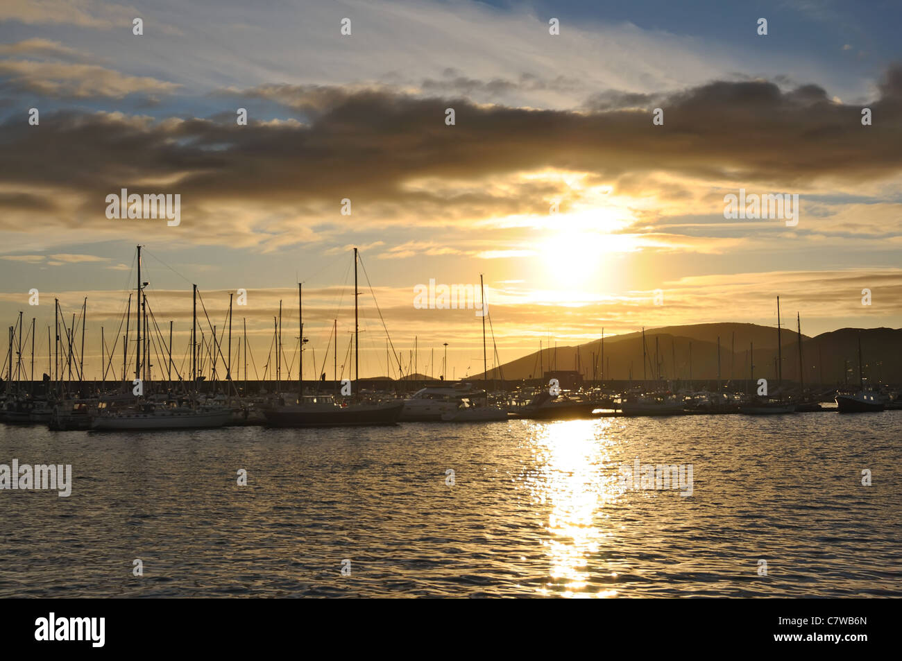 Yachts and clouds at sunset hi-res stock photography and images - Alamy