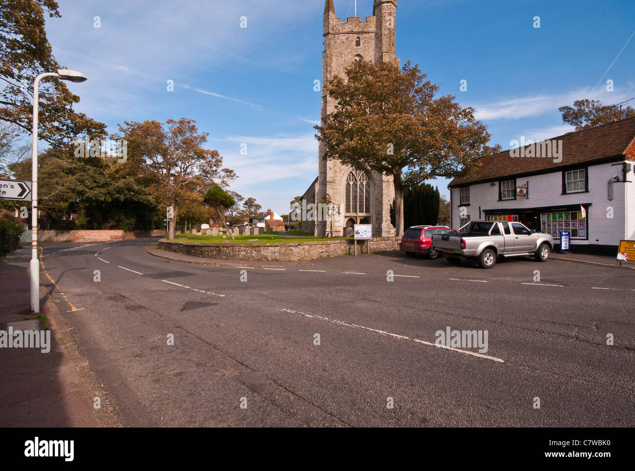 All Saints Village Parish Church Lydd Kent England UK Stock Photo - Alamy
