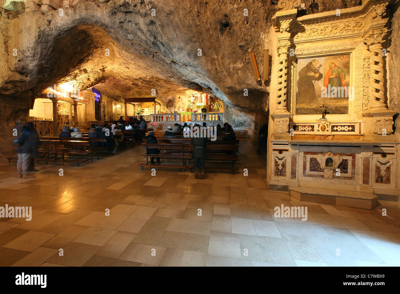 Italy, Apulia, Monte Sant Angelo, San Michele Arcangelo Sanctuary, the ...