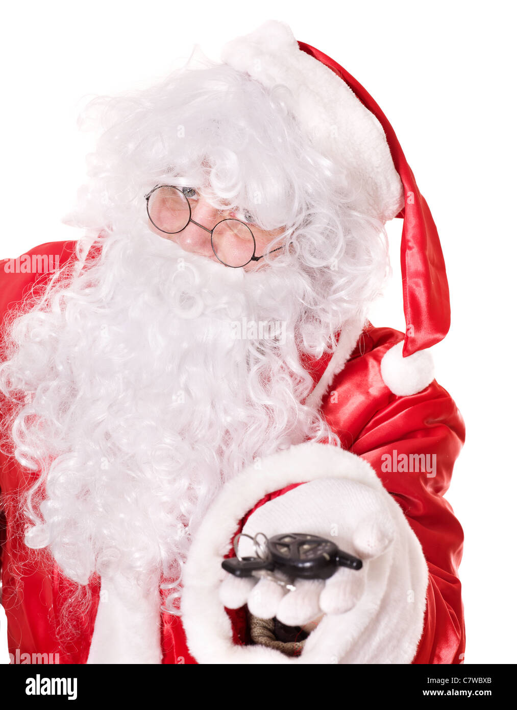 Santa claus holding key christmas hi-res stock photography and images ...